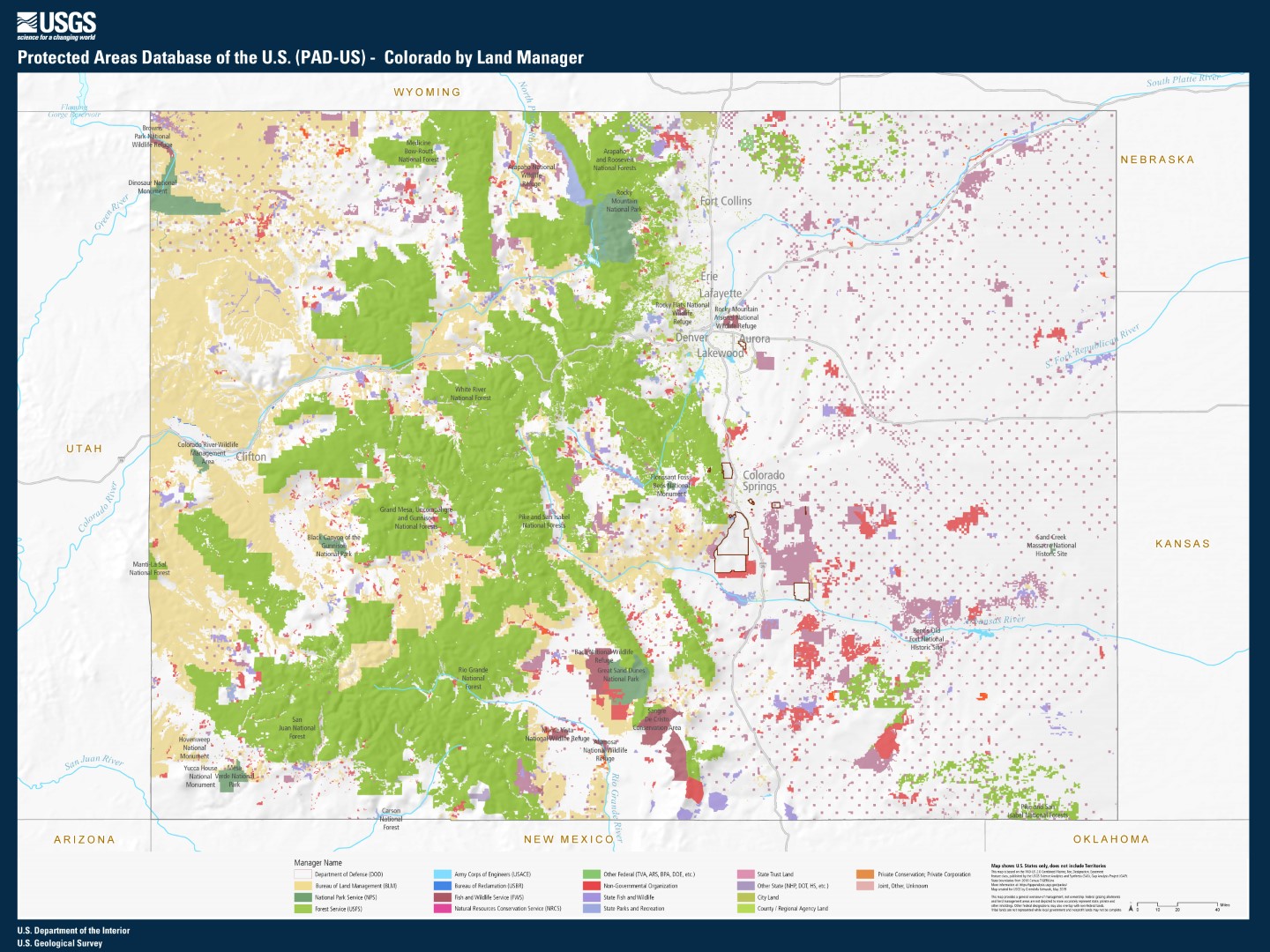 New National and State PAD-US 2.0 Poster Maps « Protected Lands